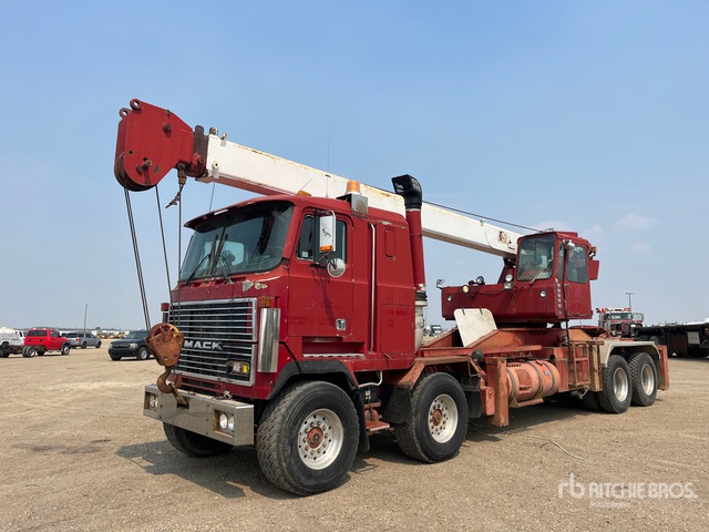 Grove RT620S 20 ton Straight Boom on 1987 Mack MH713 8x4 Twin-Steer ...
