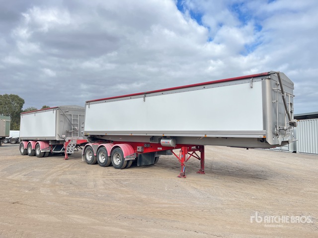 2017 Lusty EMS Tri/A Stag B-Double Combination Tipping Trailer ...