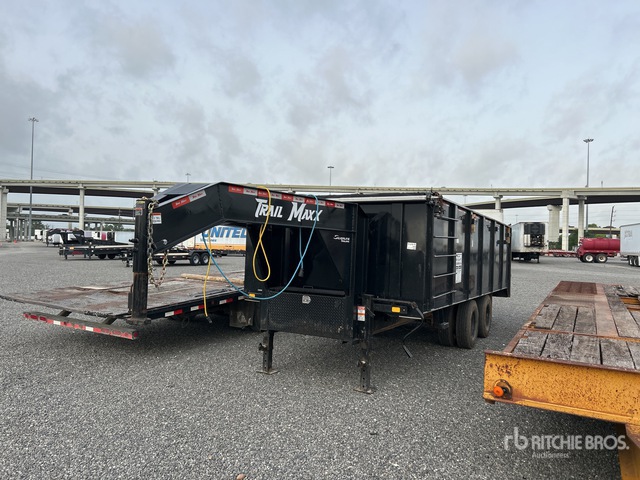 2024 Trailmax DTG210-20 20 ft T/A Gooseneck Tipping Utility Trailer ...