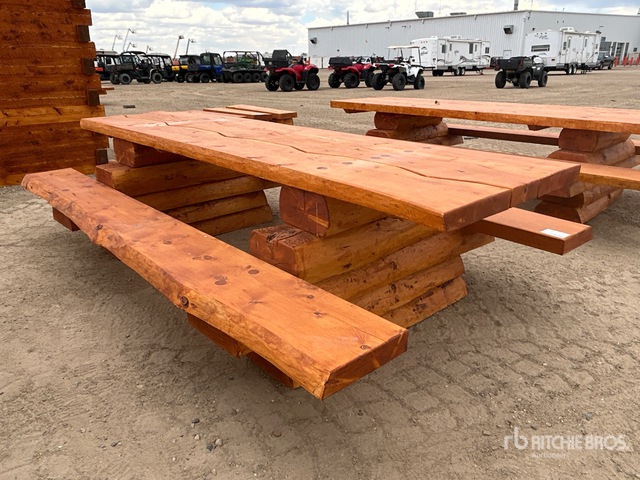 Artistic Hancrafted Log Picnic Table | Ritchie Bros. Auctioneers