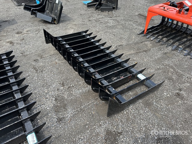 2025 Kit Containers QT-RR-70 70 in Skid Steer Root Rake (Unused ...