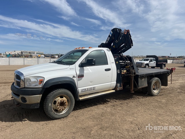 1998 Hiab 060 3000 kg Knuckle Boom on 2009 Ram 5500 4x4 Boom Truck ...