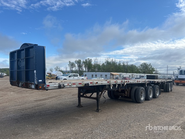 1999 Manac 32 ft Tri/A B-Train Lead Flatbed Trailer | Ritchie Bros ...
