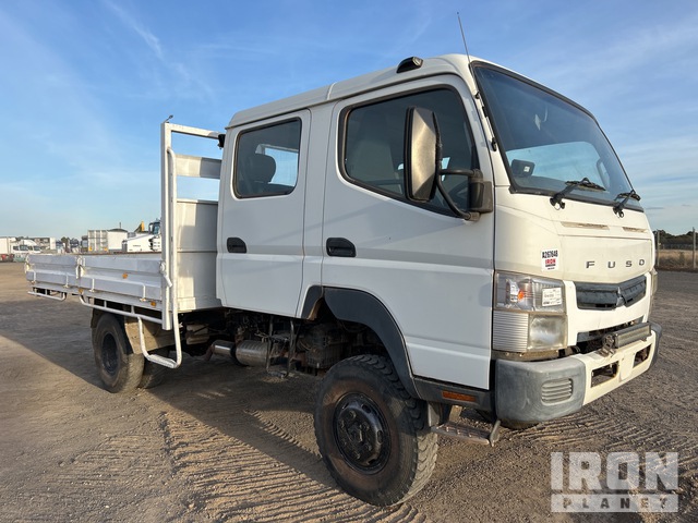 2016 Mitsubishi Fuso Canter 7/800 4x4 Crew Cab Flatbed Truck | Ritchie ...