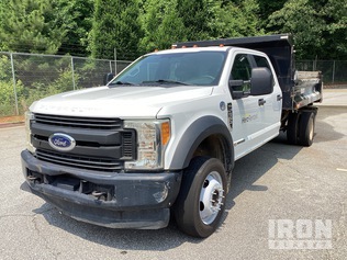 2017 Ford F-550 XL 4x4 Crew Cab Flatbed Dump Truck, Mableton, Georgia ...