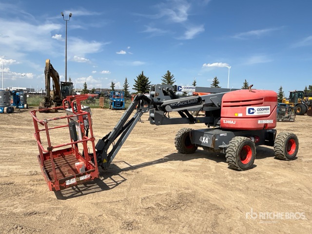 2015 Skyjack SJ46AJ 4WD Dual Fuel Articulating Boom Lift | Ritchie Bros ...