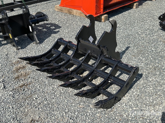 Bully Dog Equipment 54 in Q/C Excavator Rake - Fits Deere / Hitachi 120 ...