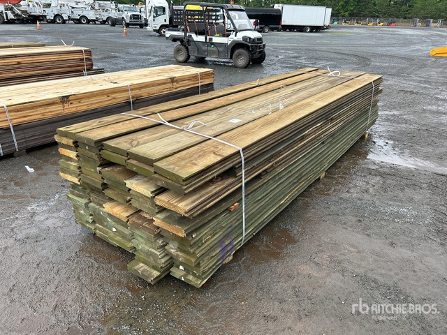 Quantity of (85) 3 x 10 x 14 TNG Surplus Pressure Treated Lumber ...