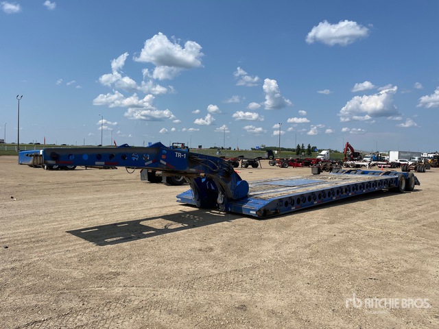 1987 Peerless 16-Wheel Double Drop Removable Gooseneck Lowboy Trailer ...