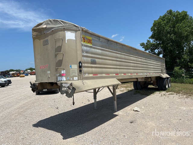 2006 Travis S/76 38 ft T/A Aluminum Quarter Frame End Dump Trailer ...