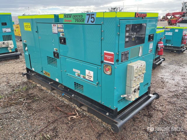 Denyo DCA-75SPI 75 kVA Skid-Mounted Generator Set | Ritchie Bros ...