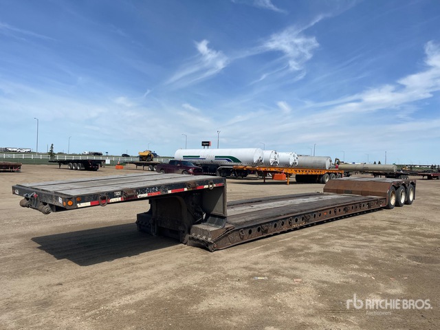 2001 Fontaine Trailer T/A 29 ft Extendable Double Drop Removable ...