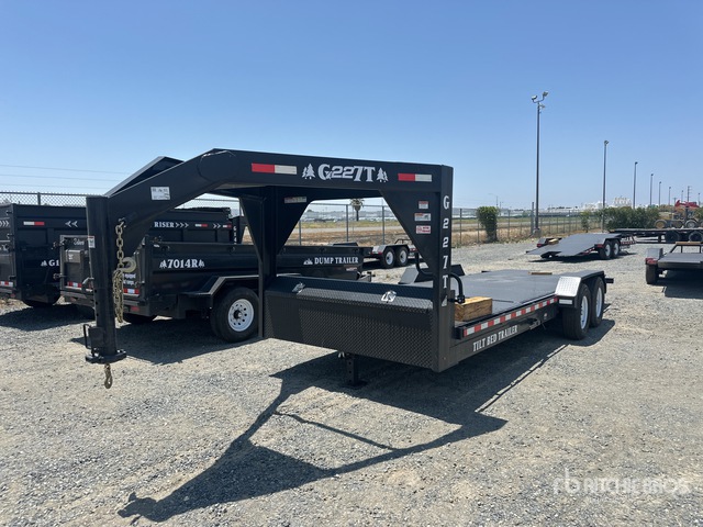 2025 Industrias America G227T 22 ft T/A Gooseneck Tilt Deck Trailer ...