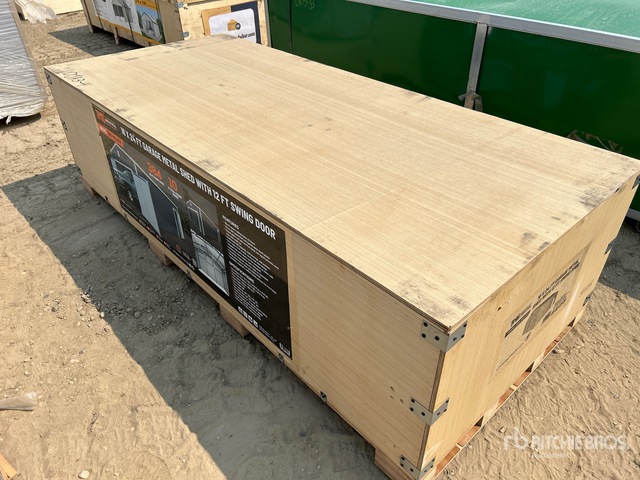TMG Industrial MS1624 16 ft x 24 ft Metal Garage (Unused) | Ritchie ...