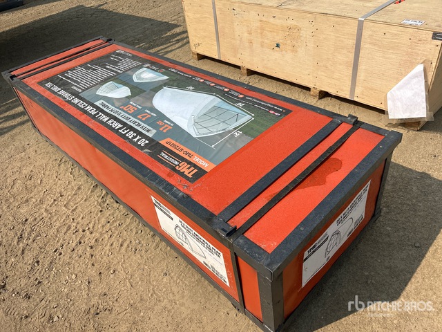 TMG Industrial TMG-ST2031P 20 ft x 30 ft Arch Wall Peak Ceiling Storage ...