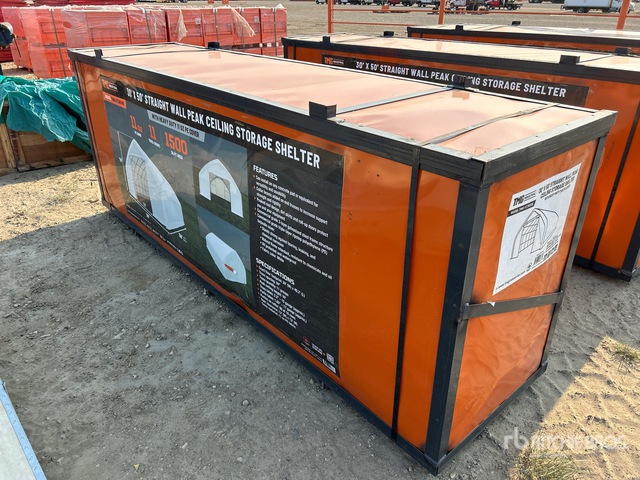 TMG Industrial ST3050E 30 ft x 50 ft Straight Wall Storage Building ...