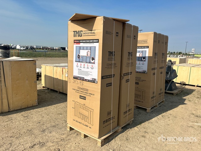 TMG Industrial TMG-GCC09B 9-Piece Garage Storage Cabinet Set (Unused ...