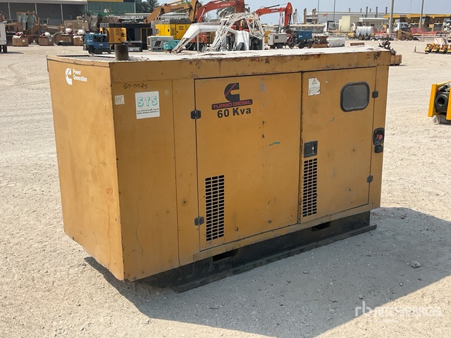 2005 Cummins C110D5 110 kVA Skid-Mounted Generator Set (Inoperable ...
