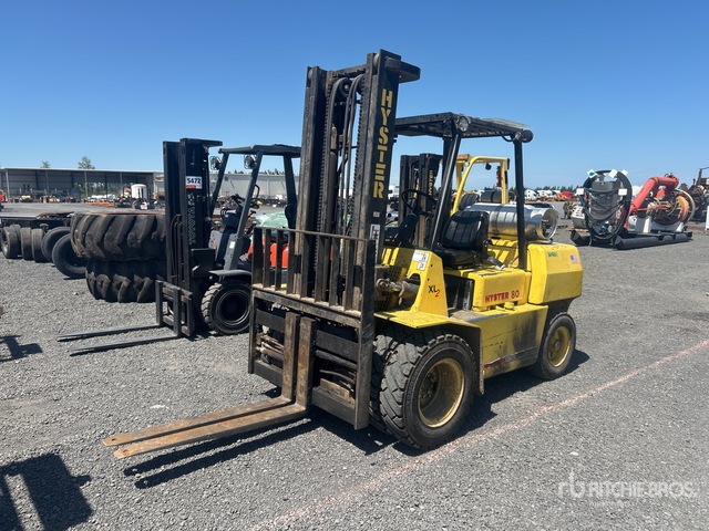1996 Hyster H90XLS 9000 lb Pneumatic Tire Forklift | Ritchie Bros ...