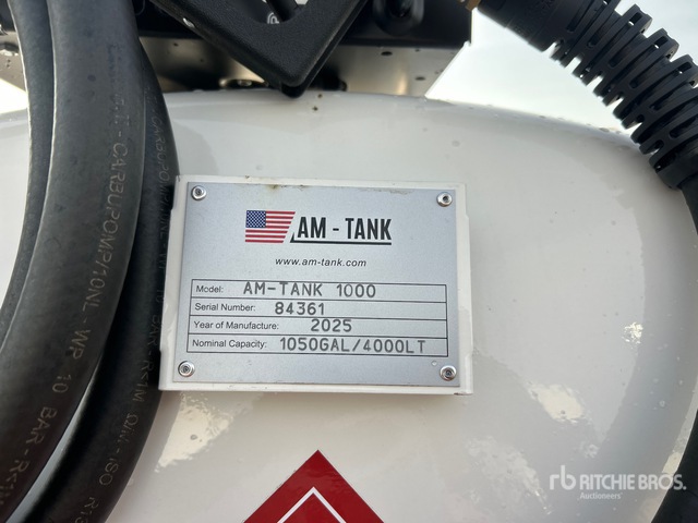 2025 AM Tank AM-TANK 1000 1050 gal Skid Mounted Steel Fuel Tank (Unused ...