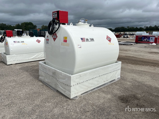 2025 AM Tank 1000 1050 gal Skid Mounted Steel Diesel Fuel Tank (Unused ...