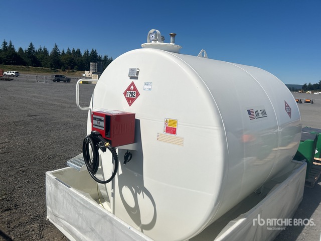 2025 AM Tank AM-TANK2300N 2376 gal Skid Mounted Steel Diesel Fuel Tank ...