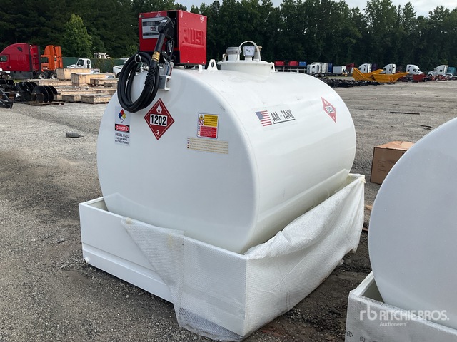 2025 AM Tank 838 gal Skid Mounted Steel Diesel Fuel Tank (Unused ...