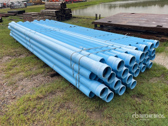 Quantity of (56) - 20 Ft Sections of C900 DR18 6 " PVC Gasket Seal Water Pipe | Ritchie Bros ...
