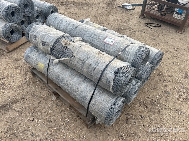 Quantity of (6) 2025 BYT FFC762 330 ft x 4 ft Galvanized Farm Fencing ...