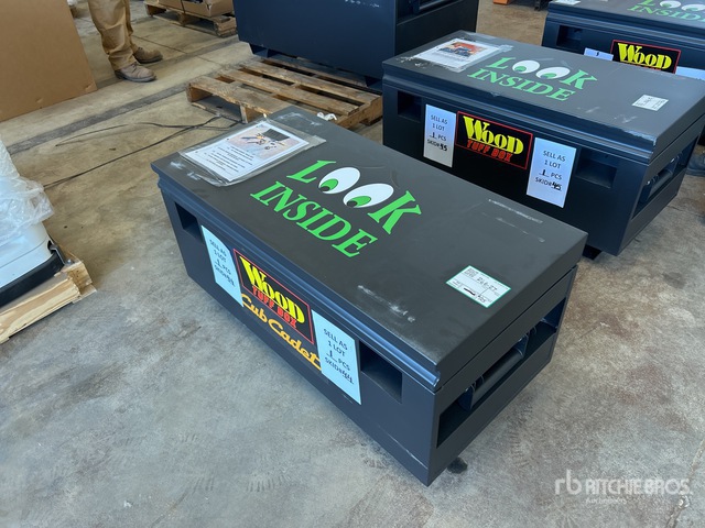 Wood Tuff Tow 48 in Job Site Box w/ 7pc Cub Cadet Landscaping Tool Kit ...