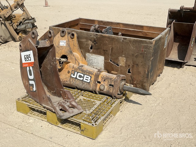 Quantity of (4) Hydraulic Breaker & Backhoe Loader Bucket - Fits JCB ...