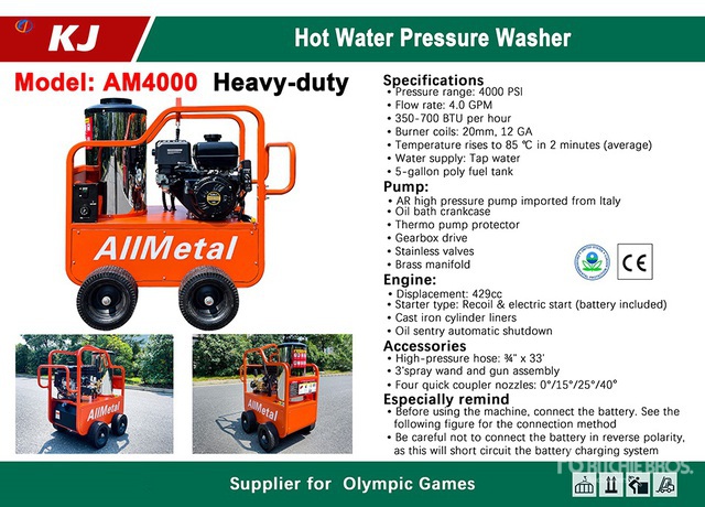 2025 KJ AM4000 Pressure Washer (Unused) | Ritchie Bros. Auctioneers