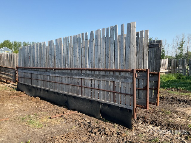 Quantity of (4) Custom Built 30 ft x 8 ft Free Standing Wind Break ...
