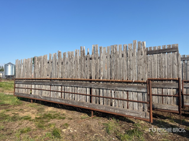 Quantity of (5) Custom Built 30 ft x 8 ft Free Standing Wind Break ...