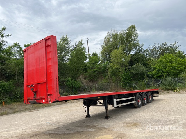 2009 Lecitrailer 13.40 m Tri/A Semi-Remorque Plateau 3 Essieux Flatbed ...