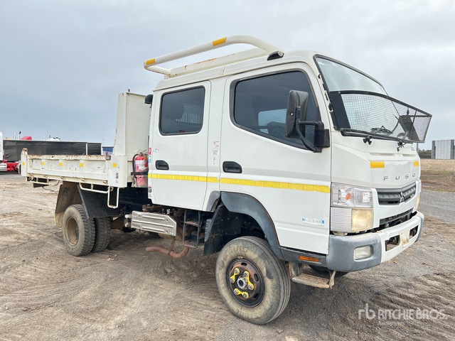 2012 Mitsubishi Fuso Canter 7/800 4x4 Crew Cab S/A Dump Truck | Ritchie ...