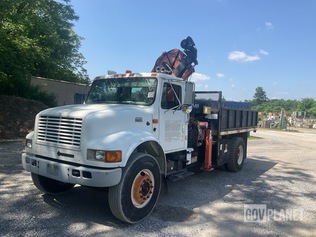 Surplus 2001 International 4900 Dump Truck W/Crane in Chambersburg ...