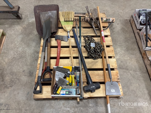 Shovels, 20 ft Chain, Floor Sweep, Ice Scrapper, Scrapper, Axe, Sledge ...