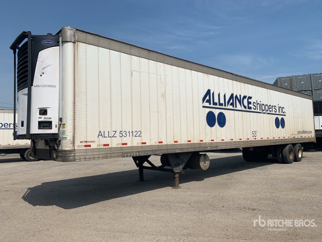 2012 Hyundai VR2530152-AS 53 ft x 102 in T/A Refrigerated Trailer ...