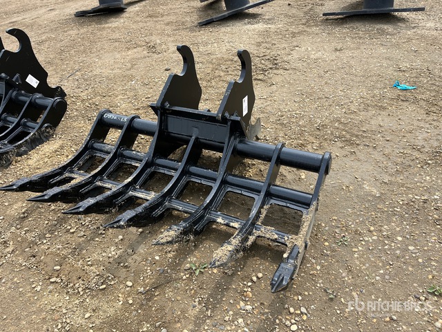 Bully Dog Equipment 54 in Q/C 12 Ton Brush Excavator Rake - Fits Fits ...