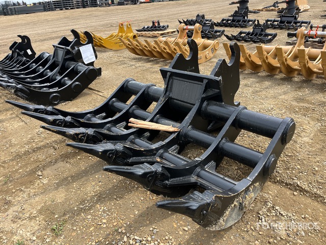 Bully Dog Equipment 72 in Q/C Brush Excavator Rake - Fits John Deere 50 ...
