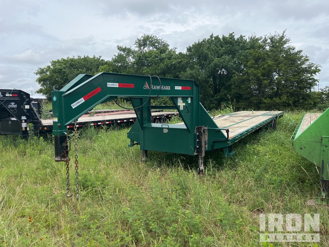 Surplus 2023 RAWMAXX FDX-40-212KHYD 40 ft T/A Gooseneck Flatbed Trailer ...