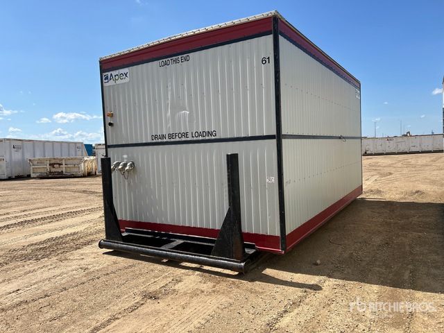 2002 QA Structures 18 ft x 10 ft Skid-Mounted Water Storage Shed Divers ...