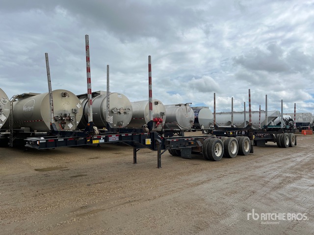 2021 BWS EZ-2-Load 38 ft Super B-Train Lead Hayrack Log Trailer ...