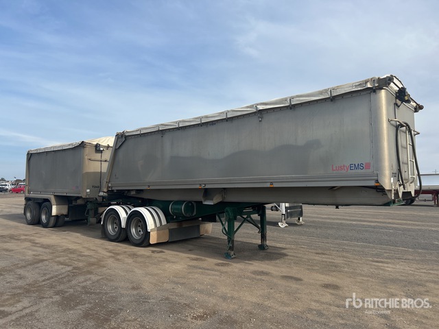 2005 Lusty EMS Bogie/A Stag B-Double Combination Tipping Trailer ...