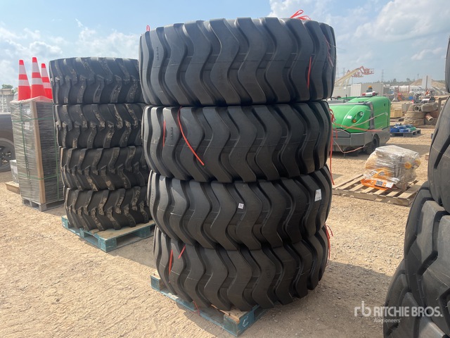 Quantity of (4) 23.5x25 24 Ply TTF E-3/L-3 QH811N Loader Tires Tires ...