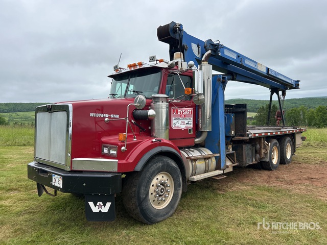 Manitex 2592 25 ton Straight Boom on 1996 Western Star 4864S 6x4 Crane ...