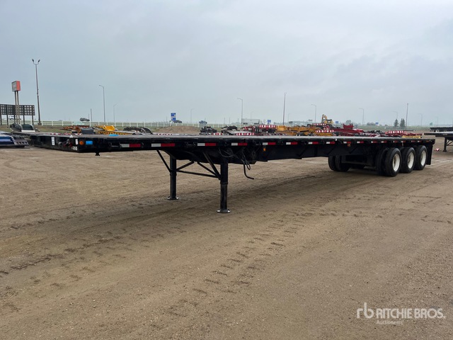 2000 Great Dane Tri/A 53 ft - 75 ft Extendable Trombone Flatbed Trailer ...