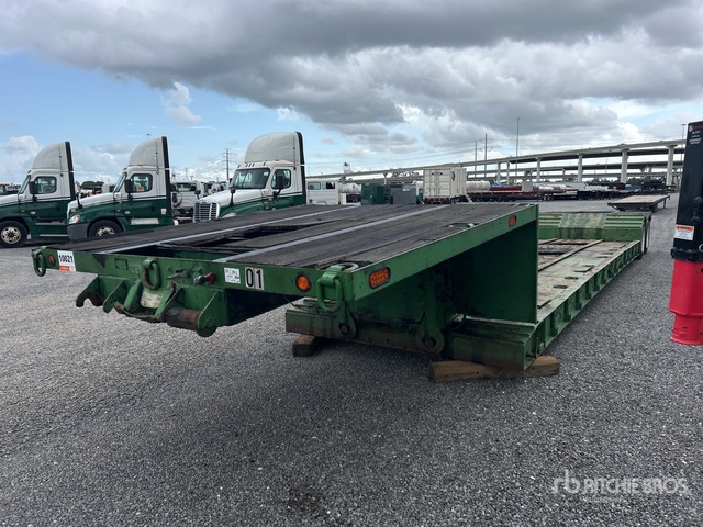 1990 Talbert TDW-30-SRG-T1 30 ton T/A Double Drop Removable Gooseneck ...