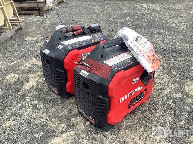 Surplus (2) Craftsman 2500-Watt Gasoline Portable Inverter Generators ...